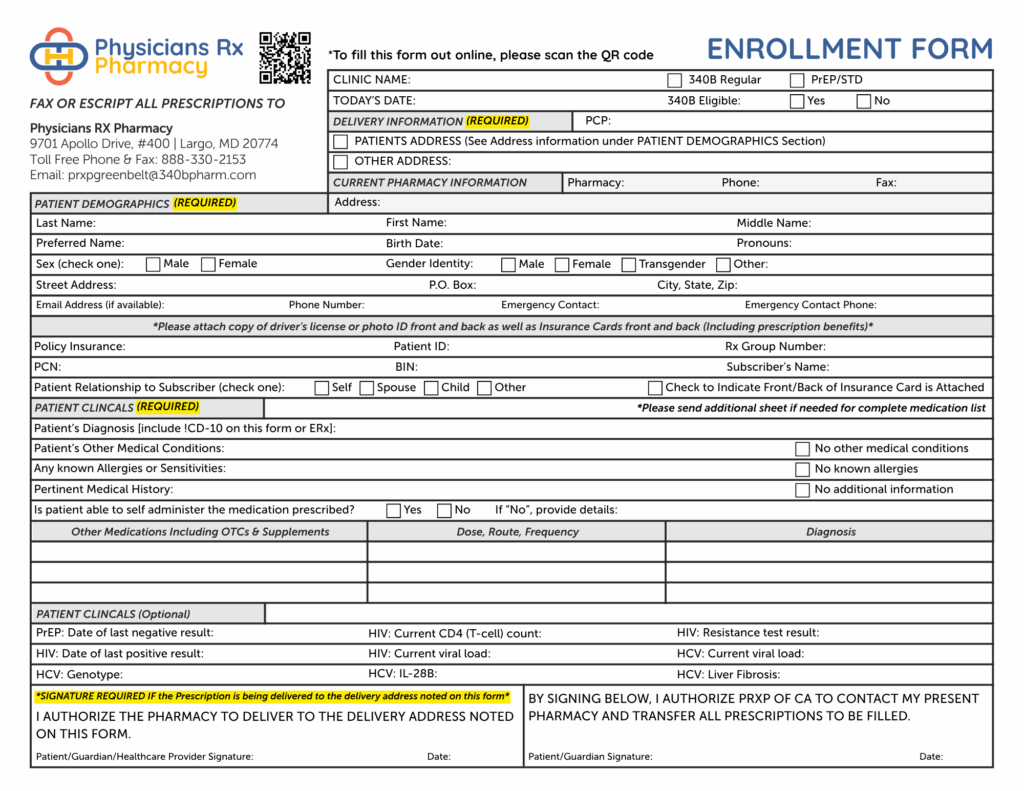 Forms - Physicians Rx Pharmacy
